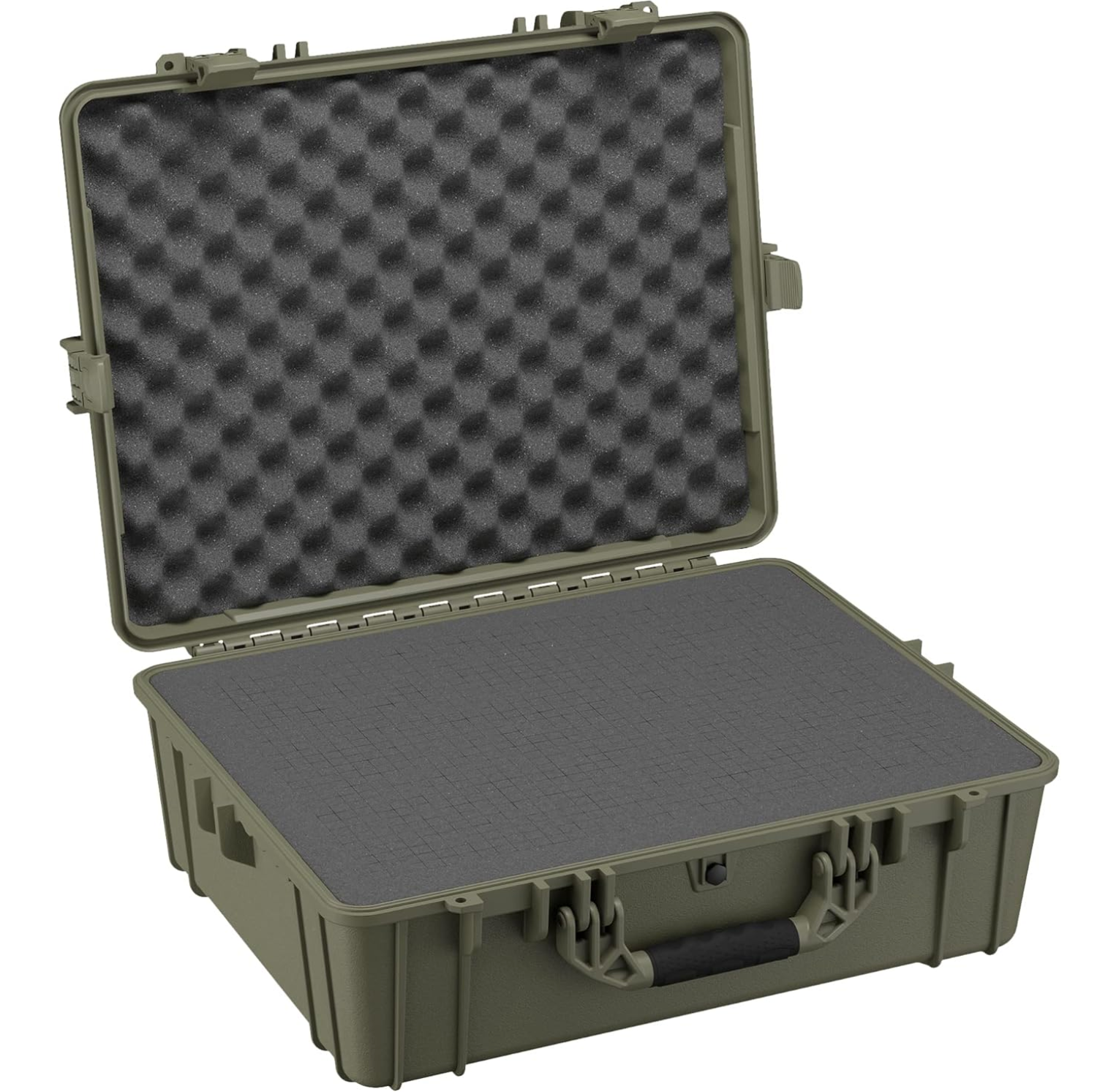 25" Large Waterproof Hard Case with Foam, Portable Protective Storage