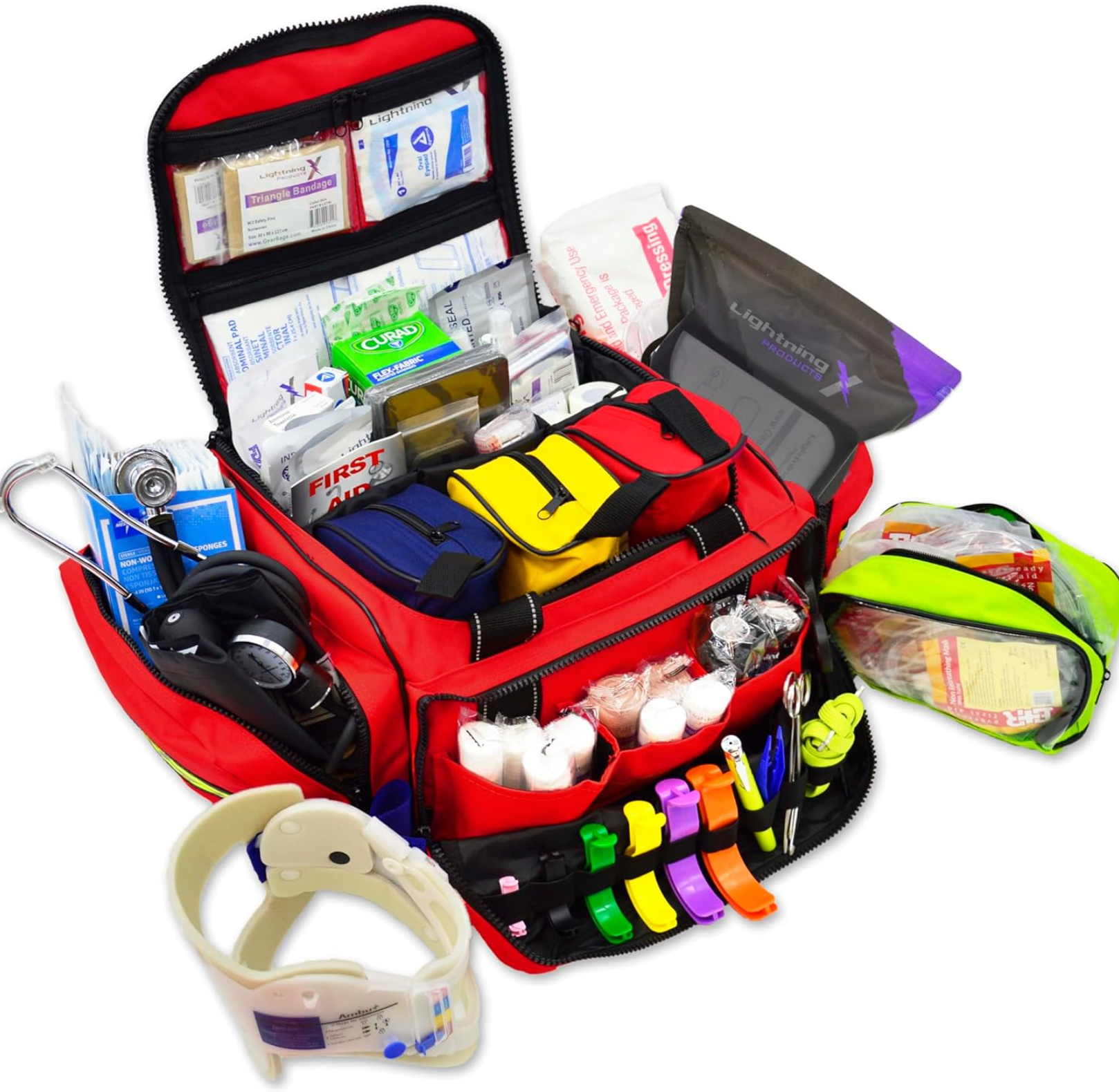 Extra Large 250 Count Medic First Responder EMT Trauma Bag Stocked w/F