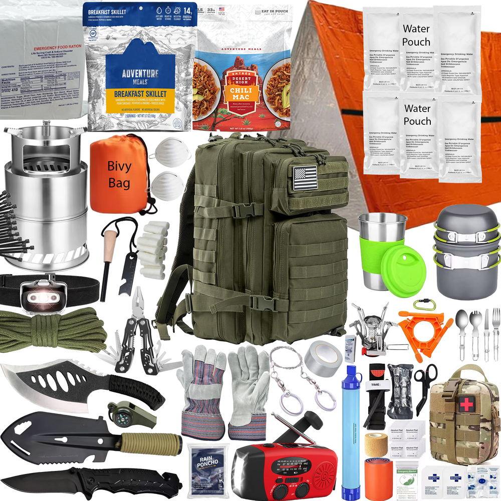 Complete 72 Hour Fully Loaded Bug Out Bag - Emergency Survival Kit - G